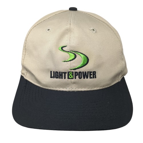 Light & Power Snapback Hat Brown One Size Adjustable Colorblock Otto | eBay