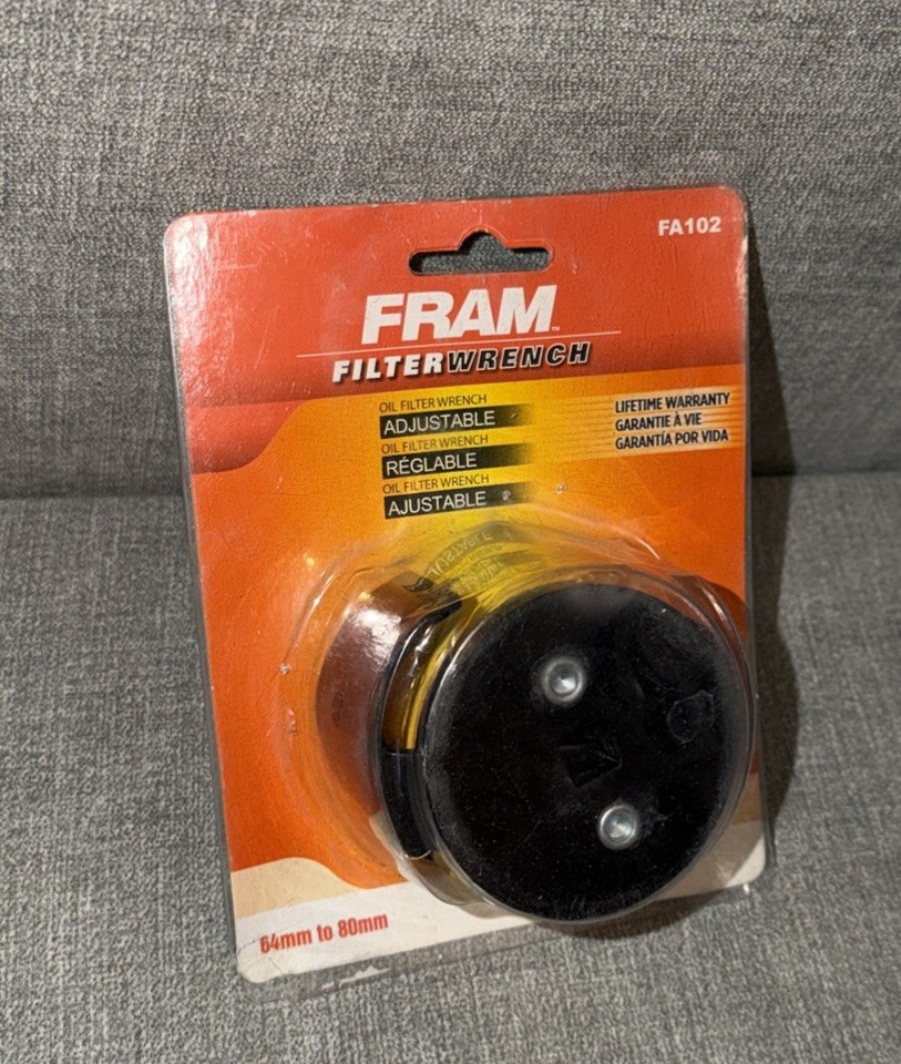Fram Metal Oil Filter Wrench Adjustable 64mm To 80mm FA102 New Stride ...