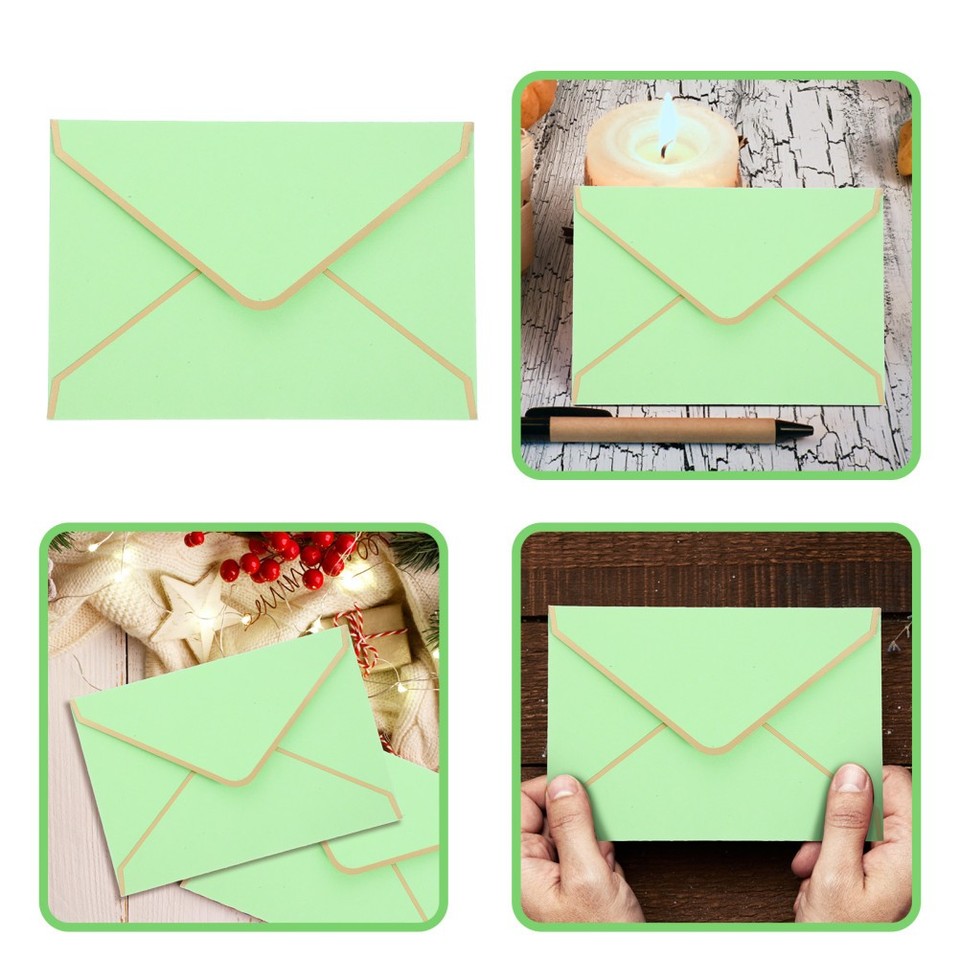 20 Pcs Envelope Wedding Vitation Envelopes Invitation Colors Decorative ...