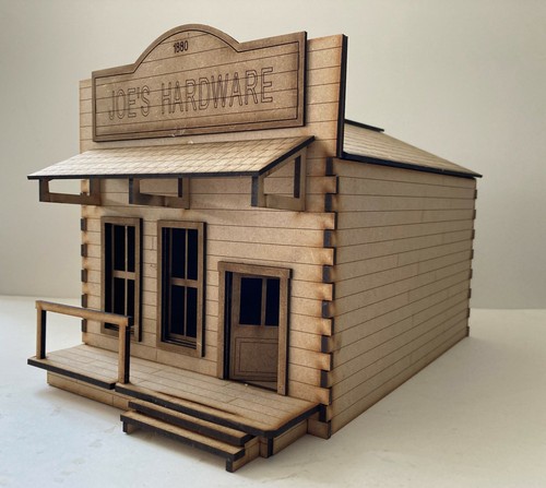 Large scale 40mm+ Old West Hardware store building, Unpainted kit ...