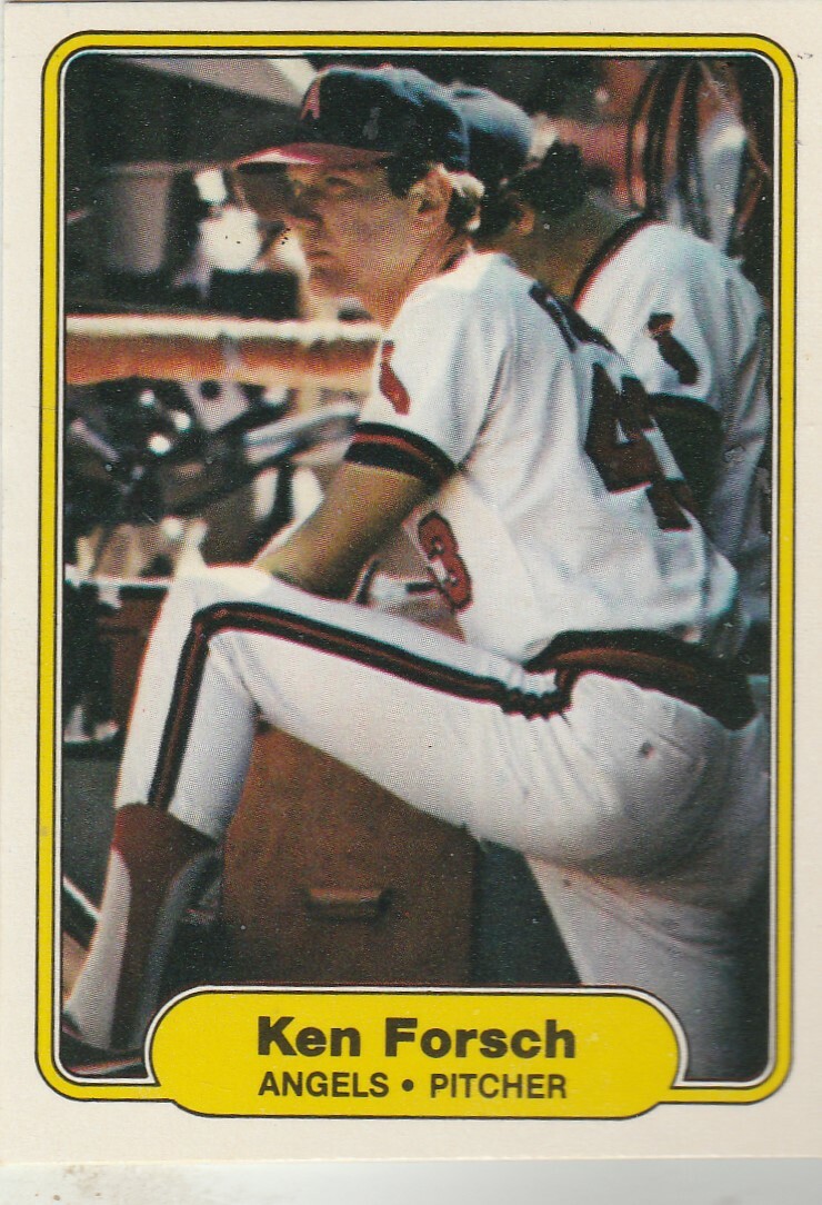 FREE SHIPPING-MINT-1982 Fleer #459 Ken Forsch Angels PLUS BONUS CARDS ...