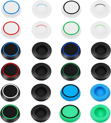 24pcs Thumb caps For PS2 PS3 PS4 PS5 XBOX ONE 360 Xbox Series X Toggle ...