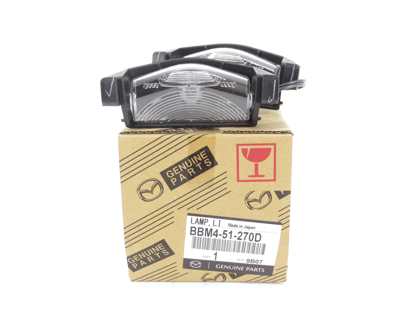 Genuine OEM Mazda BBM4-51-270D Rear License Plate Light Lamp Set 2010 ...