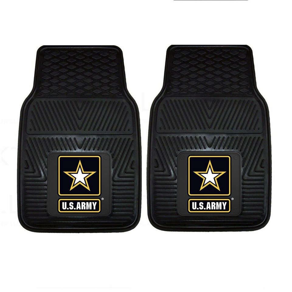 U.S. ARMY 4PC Set Front Rear Car Truck Rubber Vinyl All Weather Floor ...