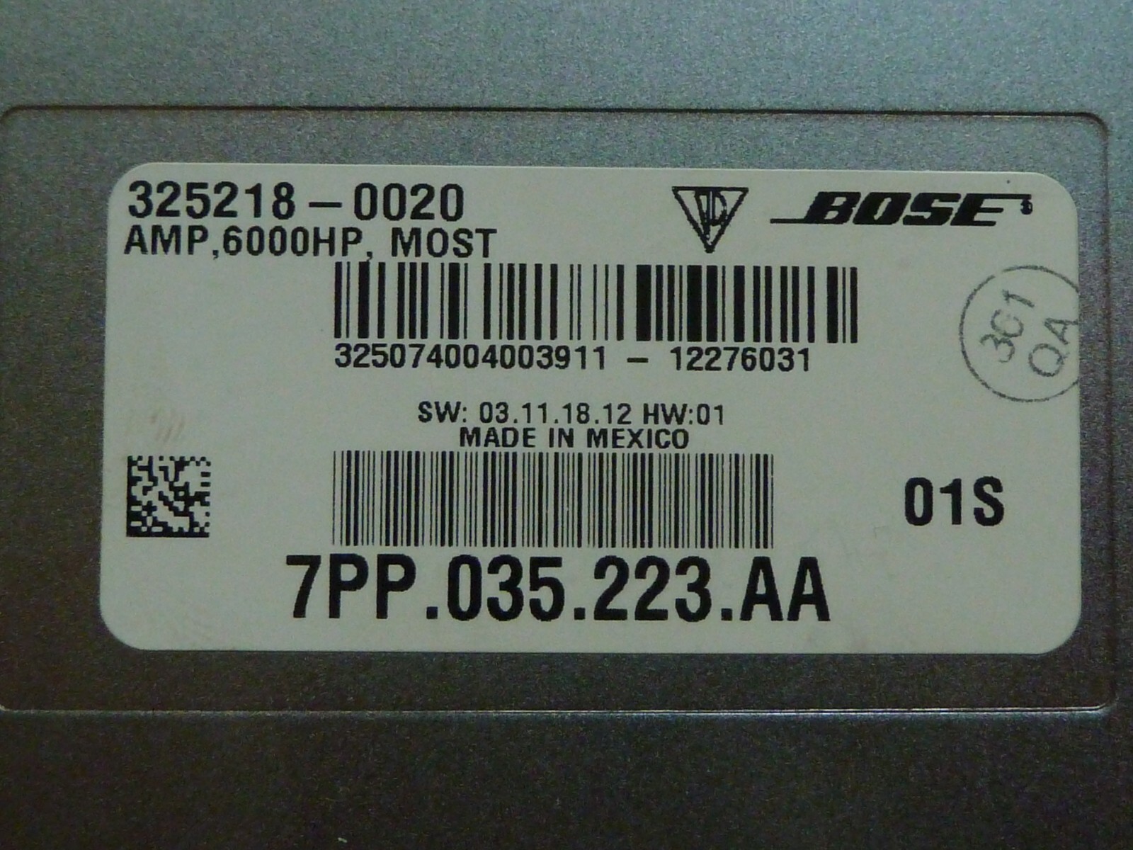 REPAIR SERVICE Porsche Cayenne Macan Boxster 911 Bose amplifier 7PP.035 ...