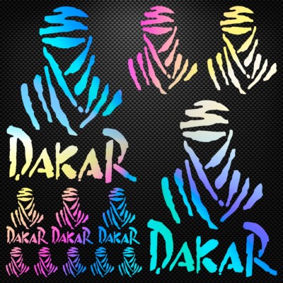 DAKAR - KIT Holographic Decals Stickers Sponsors Car Bike Motorcycle ...