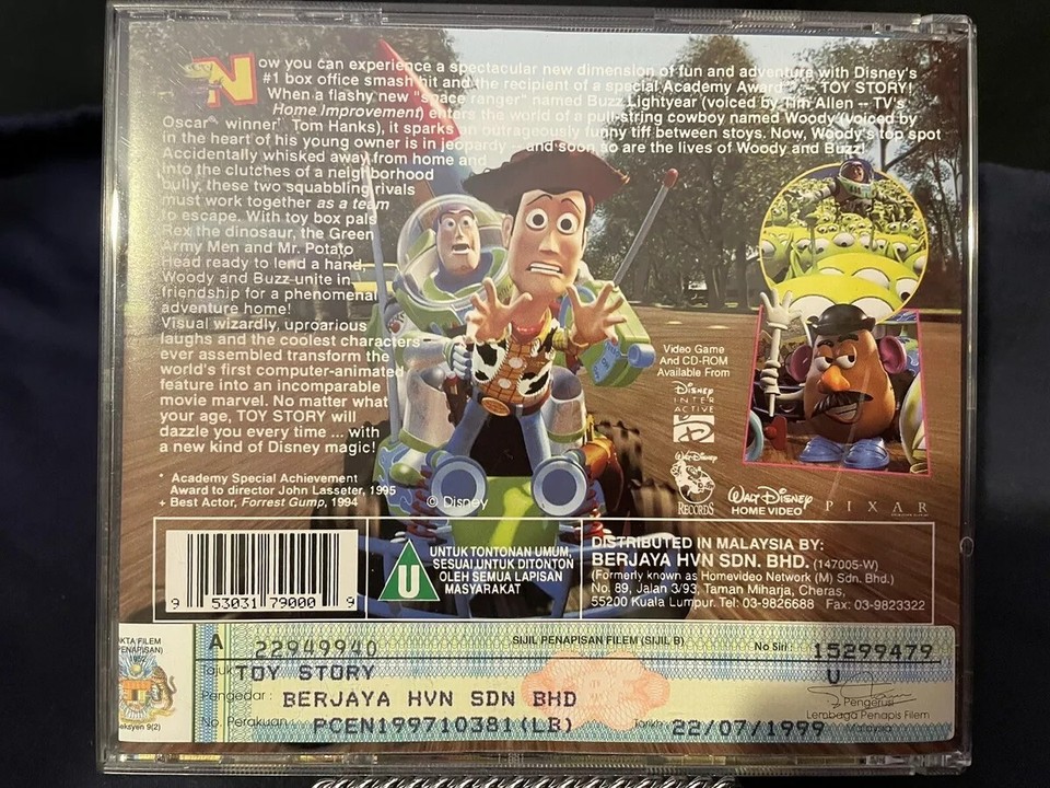 Toy Story Disney Movies VCD Kids Movies VCD Video CD RARE | eBay