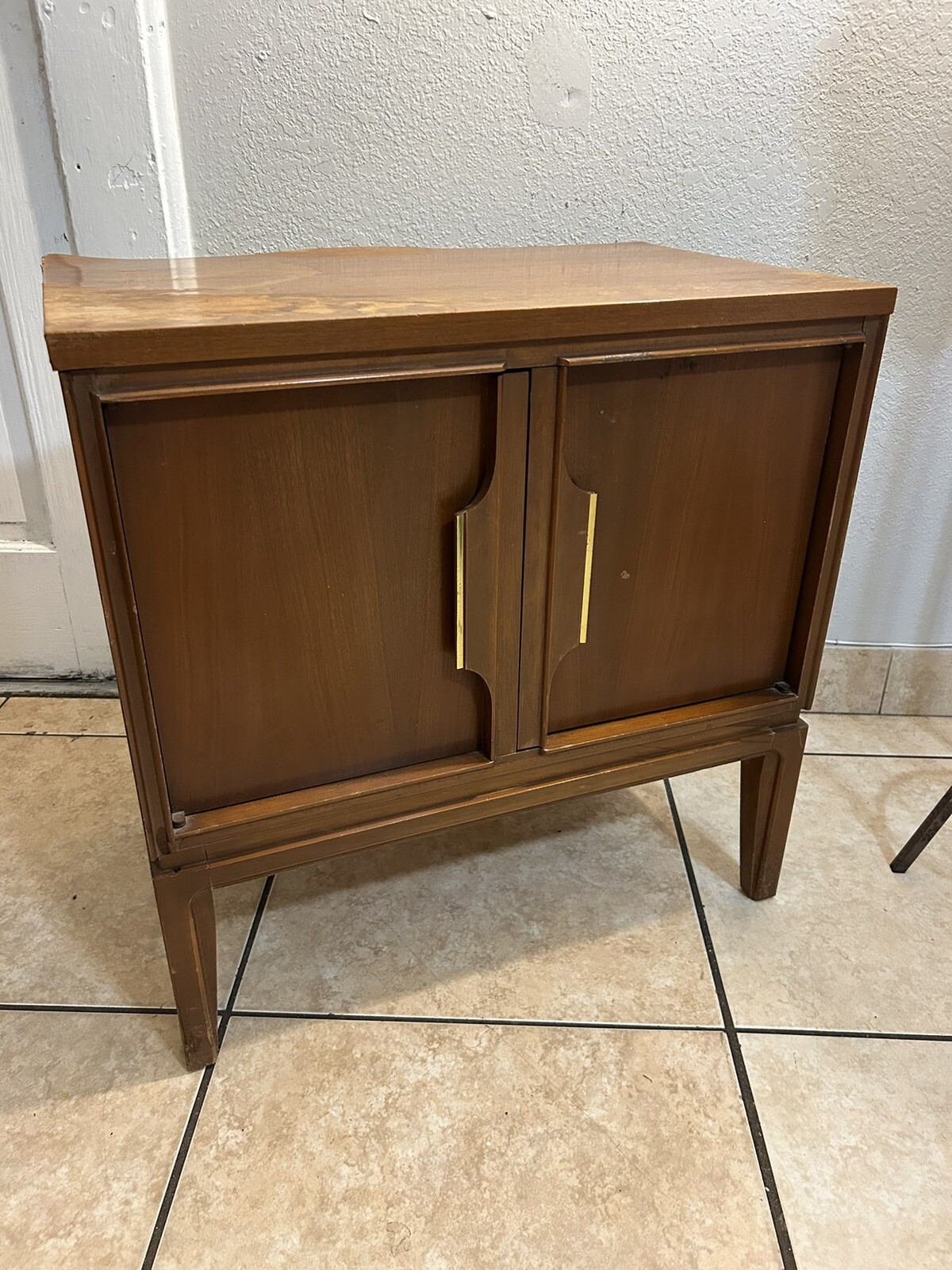 Middle Century Original Basic Witz Walnut Nightstand | eBay