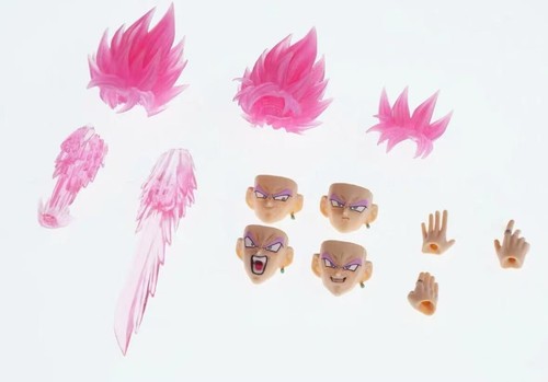 DL Custom shf 1/12 Scale Son Goku Zamasu Transparent Pink Hair Head kit ...