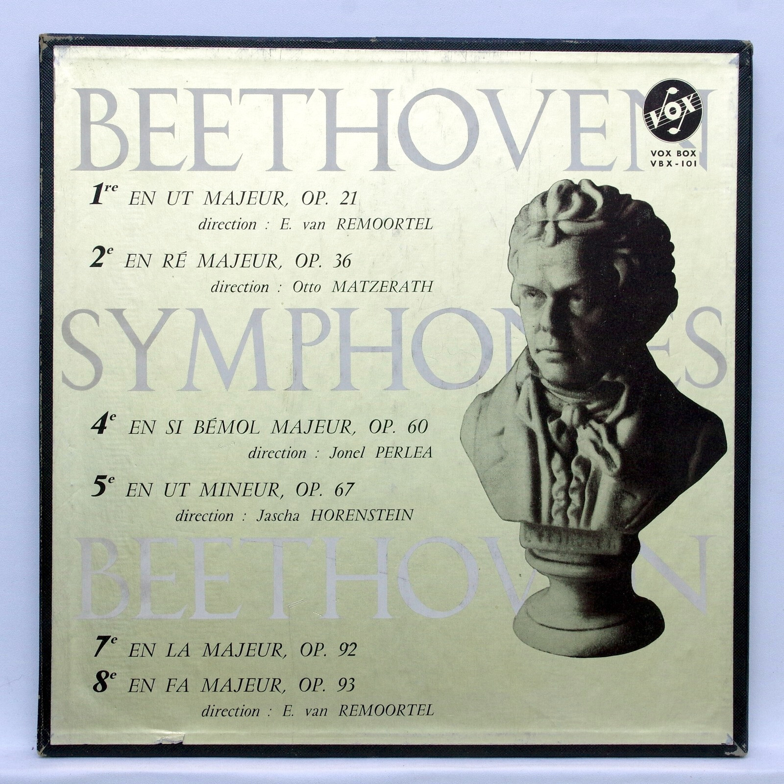 HORENSTEIN, PERLEA ⸺ BEETHOVEN symphonies 1, 2, 4, 5, 7 & 8 ⸺ VOX BOX ...