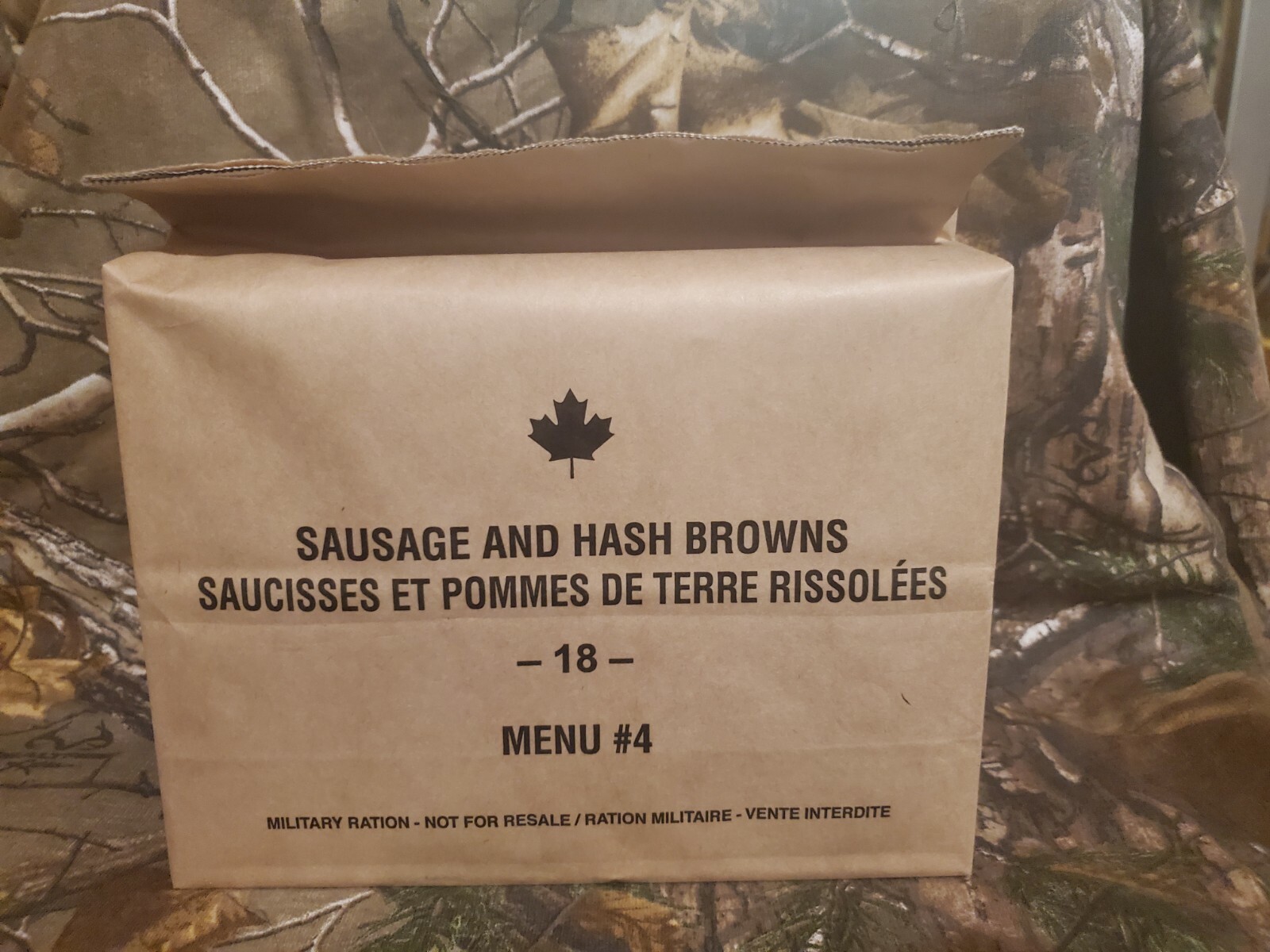 Canadian Forces IMP/MRE Rations Breakfasts New Expires Dec 2021 Updated ...