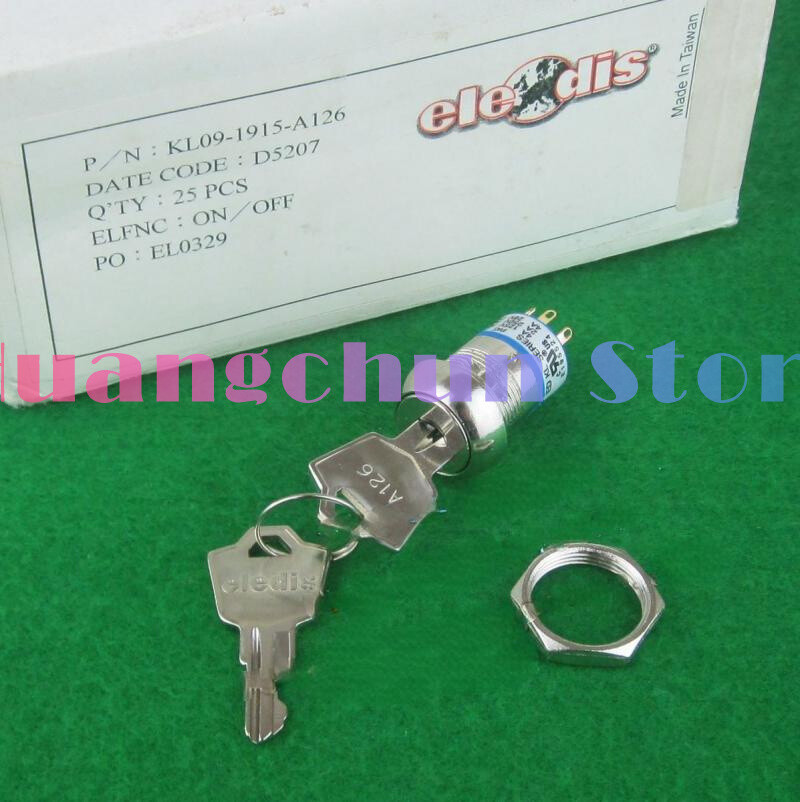 1pcs KL09-1915-A126 Ф19 Orifice Two-position Key Switch Key Switch | eBay