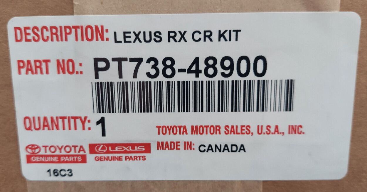NEW GENUINE LEXUS OEM FACTORY ROOF RACK CROSS BAR SET 2023+ RX350 PT738 ...