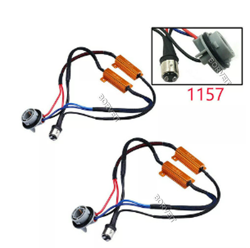 NEW 1157 LED Resistor Kit Turn Signal Relay Harness Adapter Anti ...