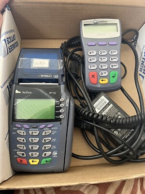 VeriFone Vx510 Dual Comm Credit Card POS Machine w/ pinpad 1000se ...