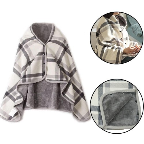 Flannel Wearable Blankets Lazy Casual Office Blanket for Women and ...