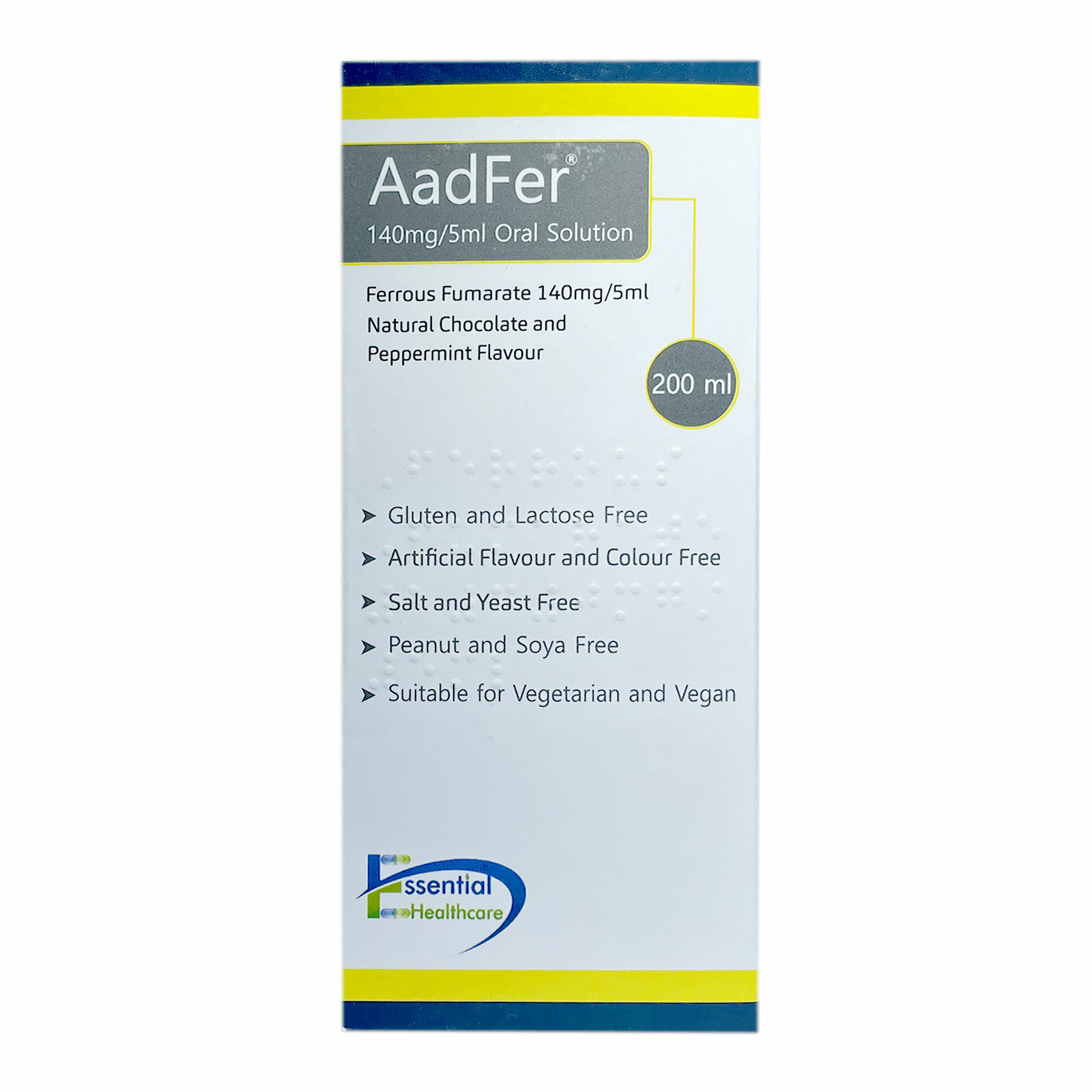 Essential Healthcare AadFer Ferrous 140mg/5ml Oral Solution - 200ml ...