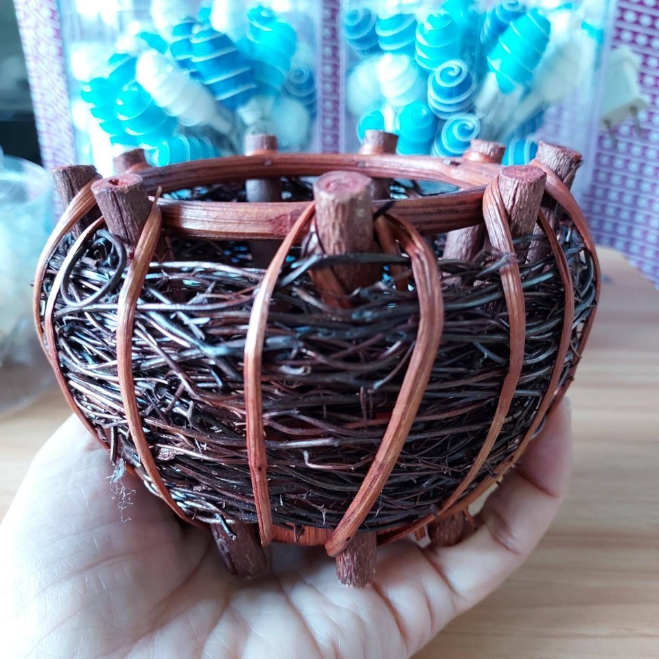Vintage String Lights 35 lights Thai Real Silk Cocoon Handmade DIY ...