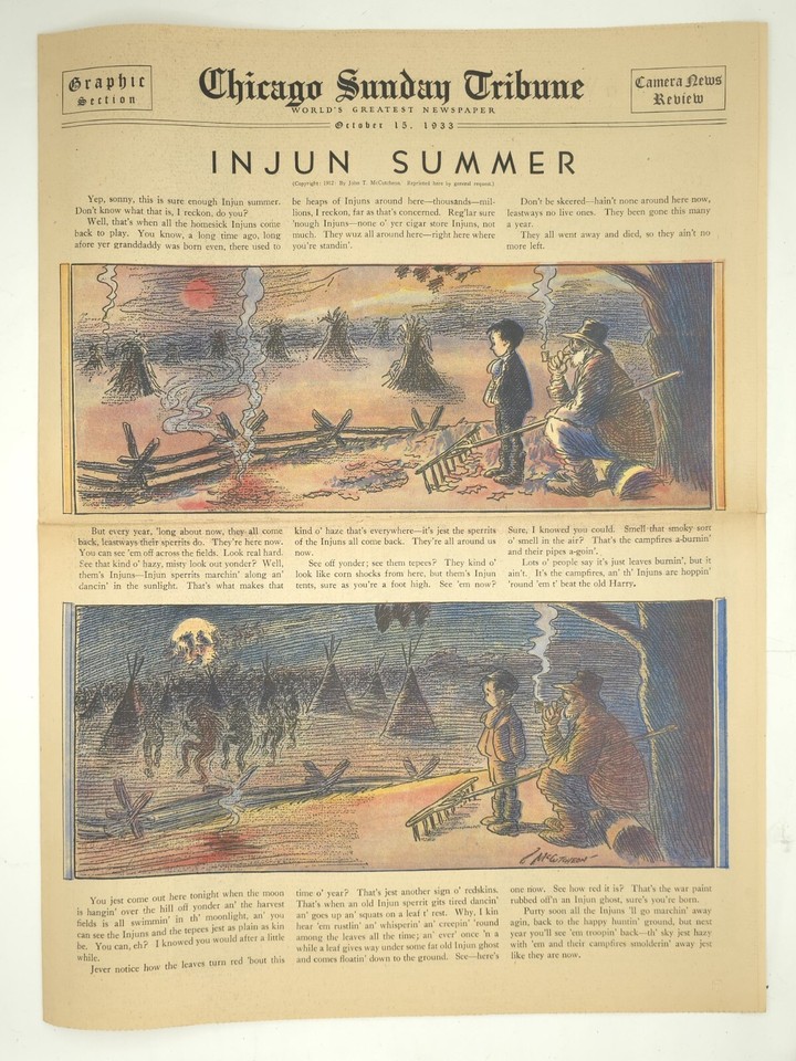 1933 Injun Summer John McCutcheon Repro World's Fair Chicago Sunday ...