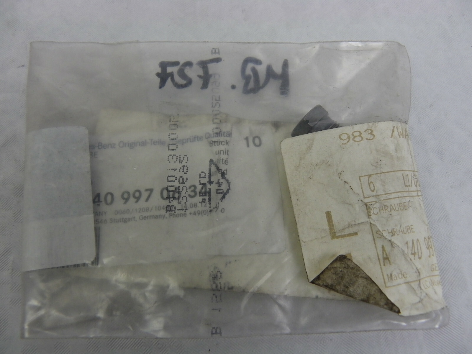 Orig Mercedes Benz Überwurfschraube 2er Pack A1409970634 Bremsleitung ...