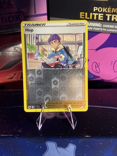 Hop - #133/159 - Pokémon TCG: Crown Zenith Holo Rare Trainer Autograph ...