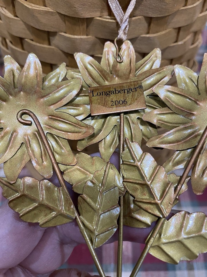 Longaberger 2006 Basket Pitcher Copper Handle/Spout With Protector Tie ...