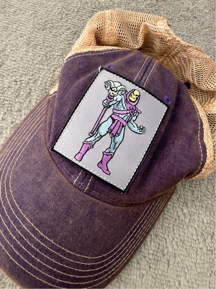 Skeletor Trucker Hat He-Man & Masters of the Universe Distressed Purple ...