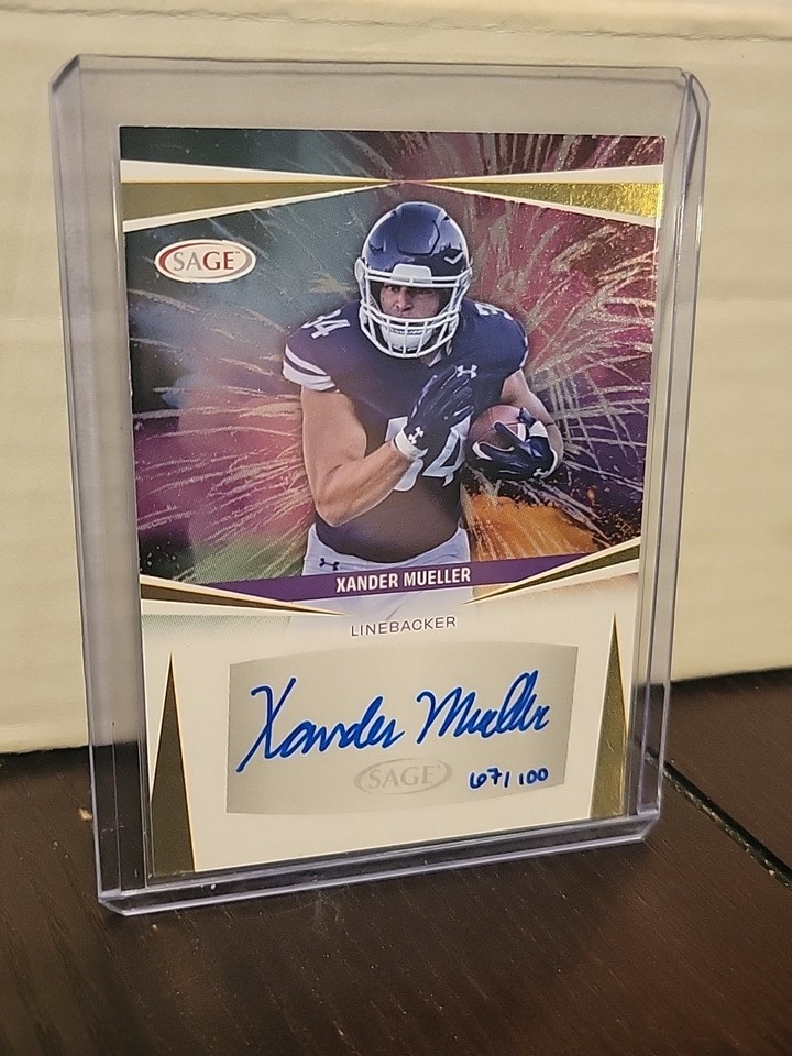2025 Sage Gold /100 #A-XM Xander Mueller Chiefs RC | eBay