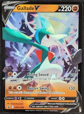 Gallade V Black Star Promo Full Art Ultra Rare Pokemon Card SWSH258 (NM ...