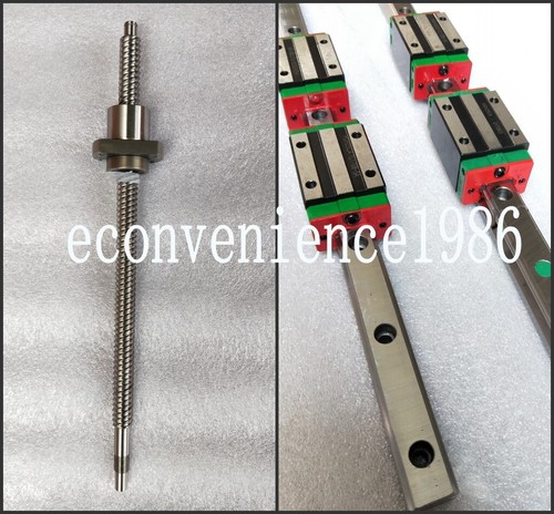 2 pcs HGR30--1200mm Linear Rail & 1 pcs SFE3232--1200mm Ballscrew &BF25 ...