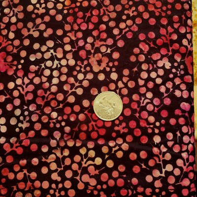Pomegranite Pink Red Batik Hoffman Fabrics Color 381 Style E264 BTY ...
