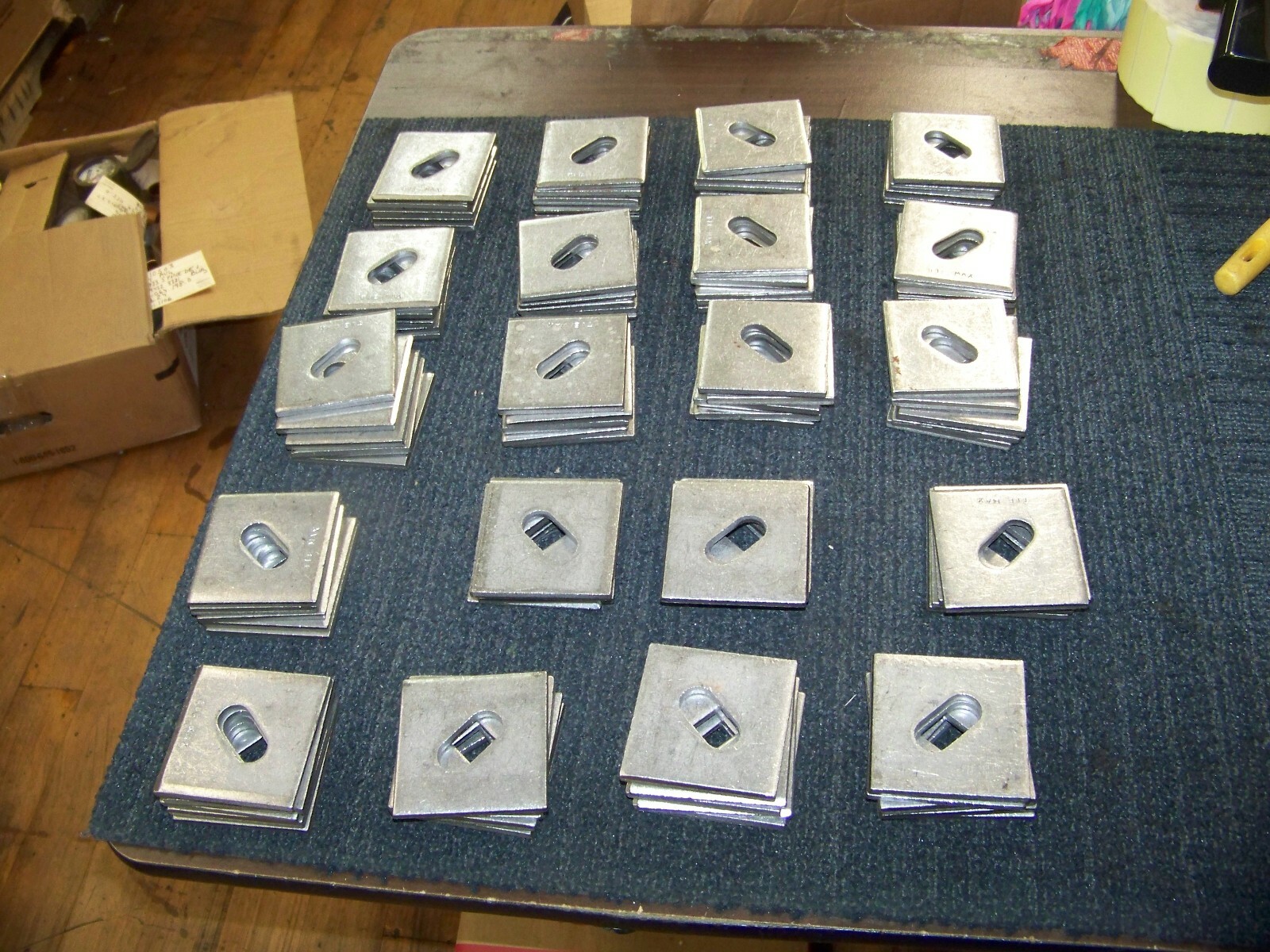 Tie Max 3"x3"x1/4" steel w/ elongated slot 1.5"x11/16" 100 each | eBay