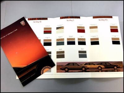 1989 Austin Rover Sterling 827 SLi SL Paint color Upholstery Guide Car ...