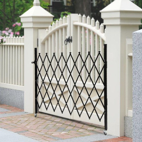Double Folding Security Gate Folding Door Gate 4-1/4'H x 5-1/2'W ...