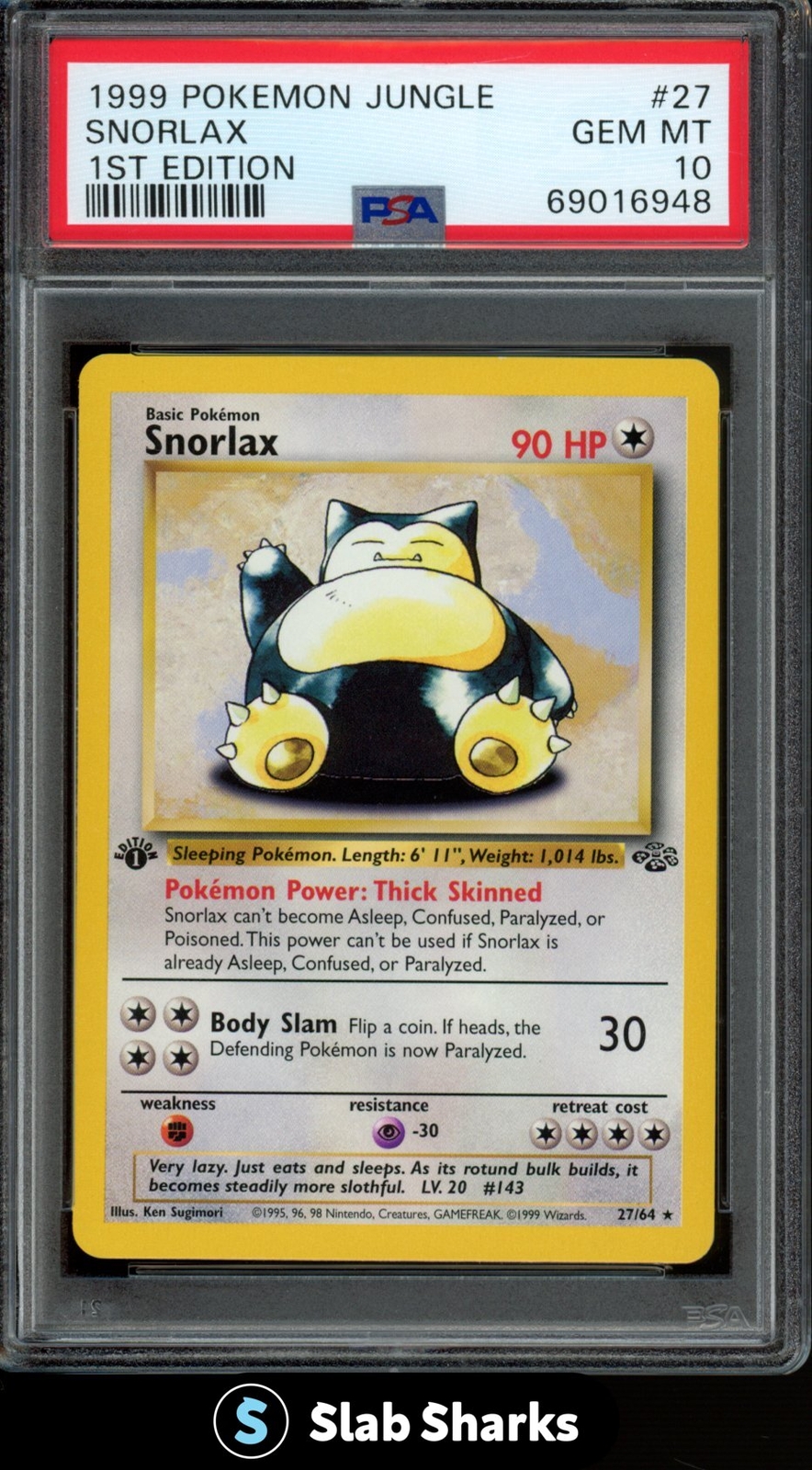 Snorlax 1999 Jungle #27/64 1st Edition Price Guide - Sports Card Investor