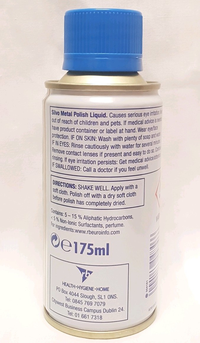 Silvo Tarnish Guard Metal Polish Gold Silver Chrome 175ml Liquid | eBay.de