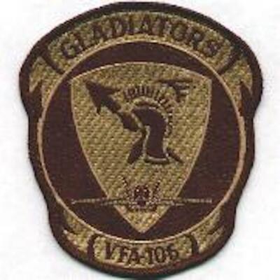 4" USAF AIR FORCE VFA-106 GLADIATORS SQUADRON DESERT EMBROIDERED JACKET ...