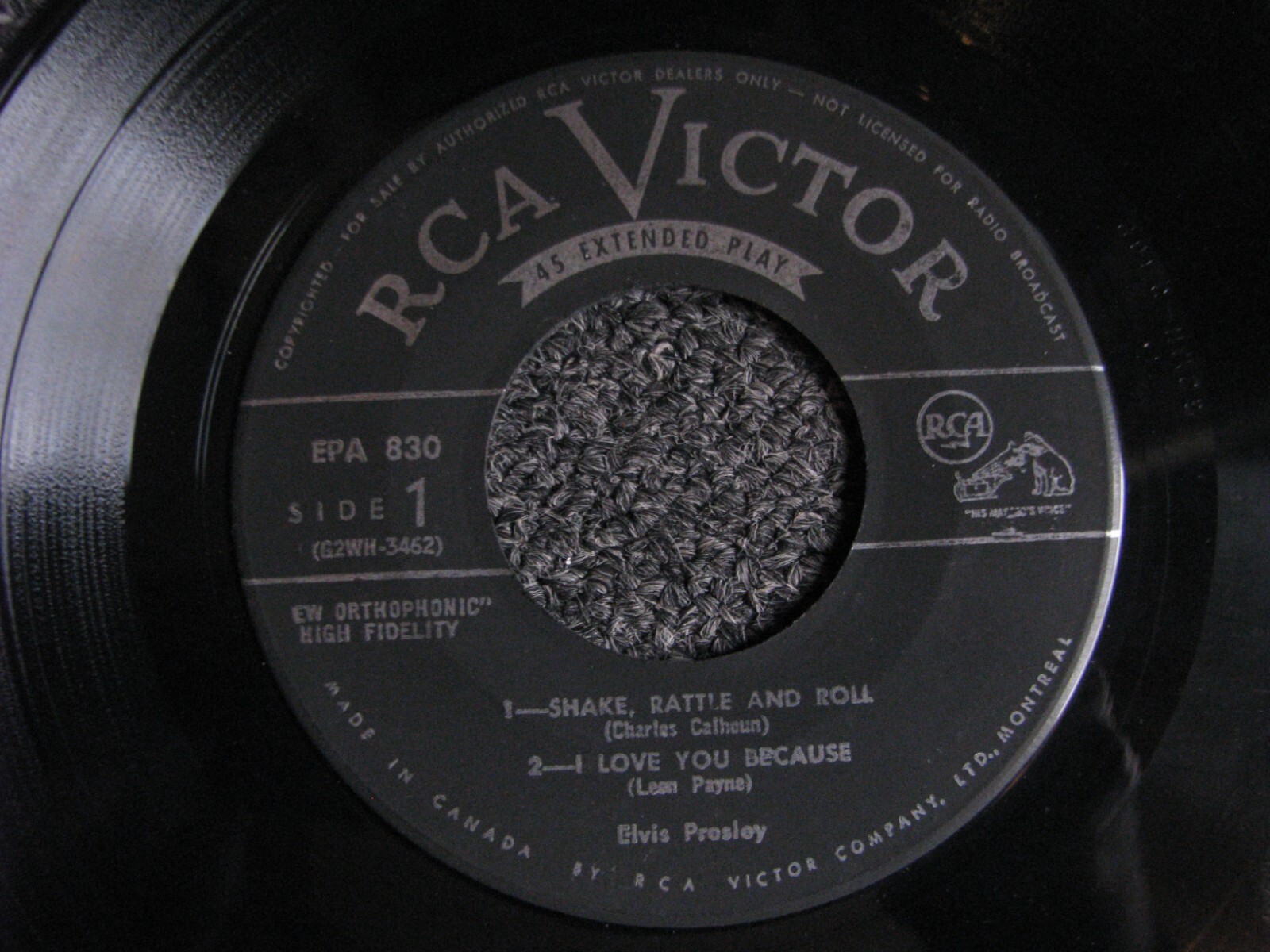 Elvis Presley-Shake Rattle and Roll 7 PS-4 Tracks-1956 Canada-RCA ...