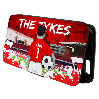 Personalised Barnsley iPhone Case Football Flip Phone Cover Boys Gift ...