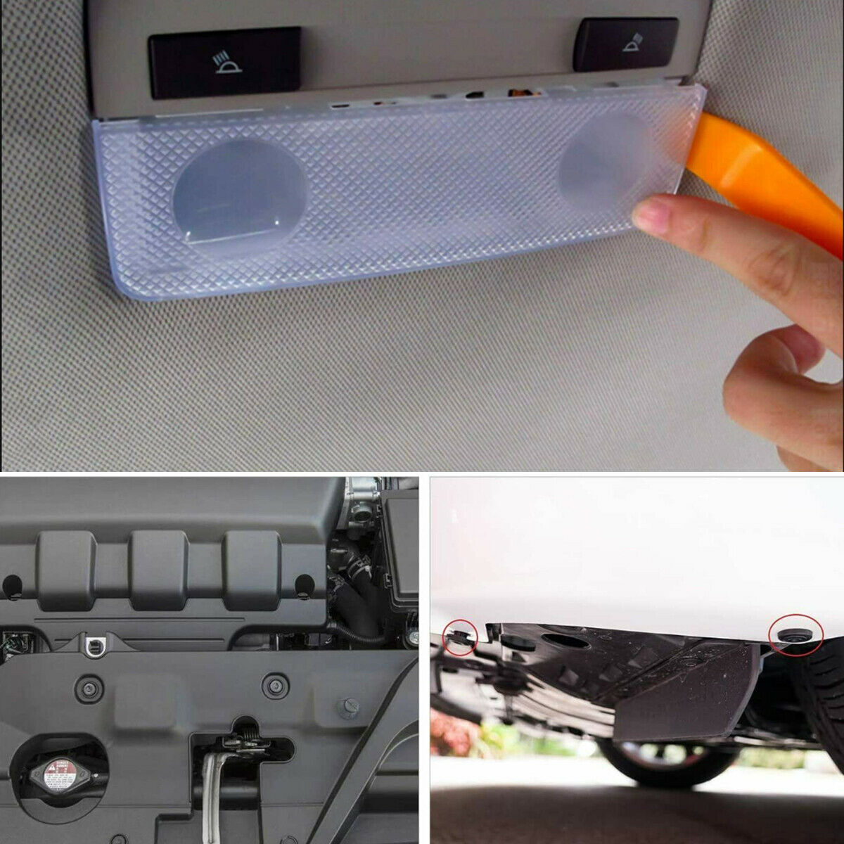 650Pcs Car Retainer Auto Fasteners Push Trim Plastic Clips Pin Rivet ...