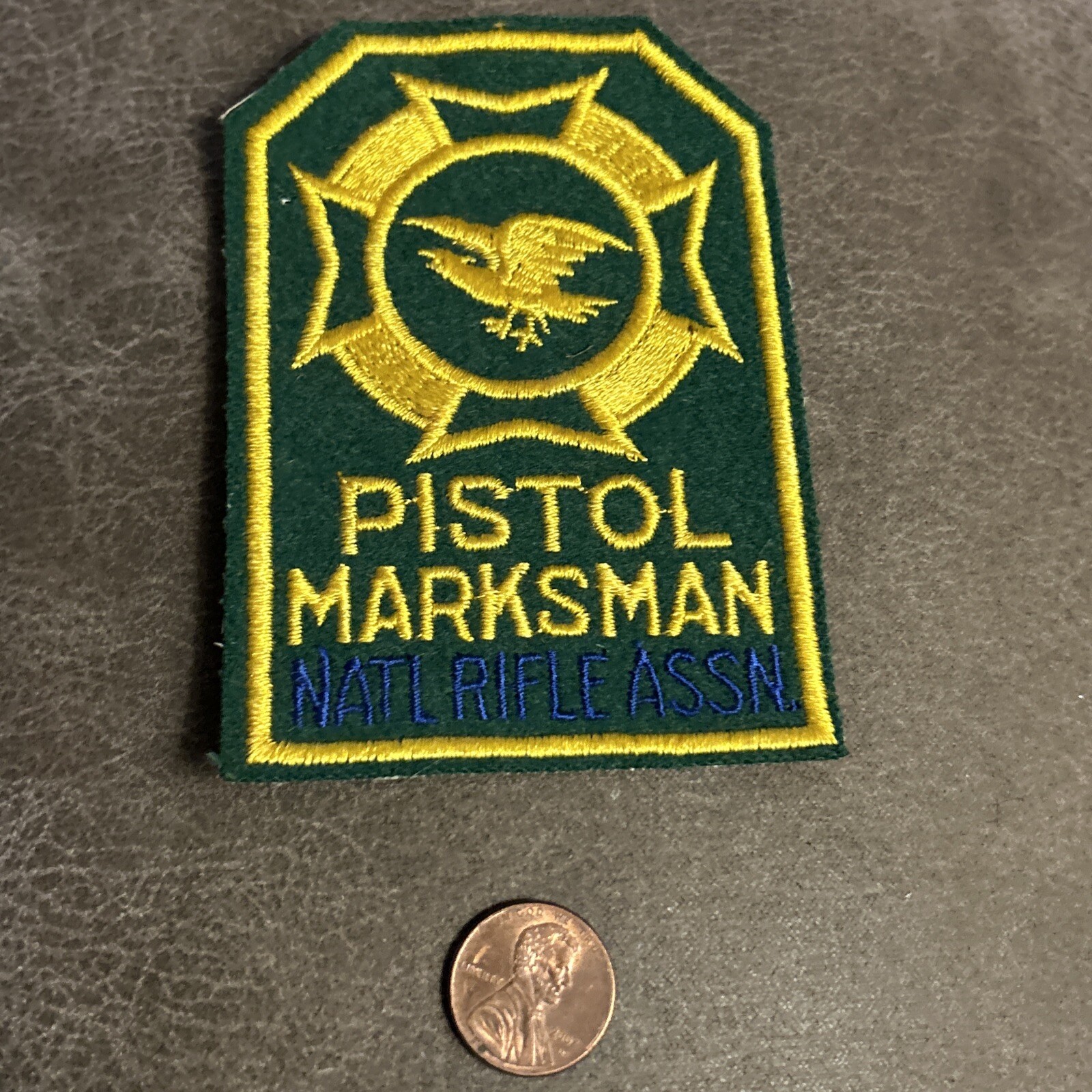 Vintage Rare NRA Pistol Marksman Patch Cheesecloth Back Shooting Rifle ...