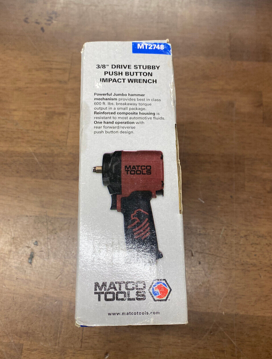 Matco Tools 3/8" Stubby Push Button Impact Wrench MT2748 for sale ...