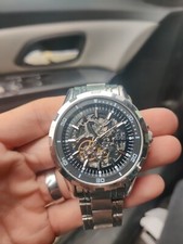 Running Elgin Wrist Watch Fg8030 138 Ty2807 Self-wind Skeleton for sale ...