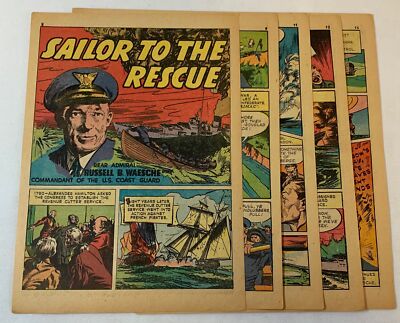 1941 eight page cartoon story ~ RUSSELL B WAESCHE ~ US Coast Guard | eBay