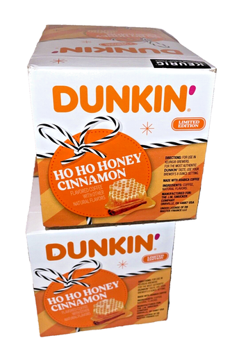 Dunkin Donuts Ho Ho Honey Cinnamon 10 Ct Coffee Keurig K Cup 2 Boxes BB ...