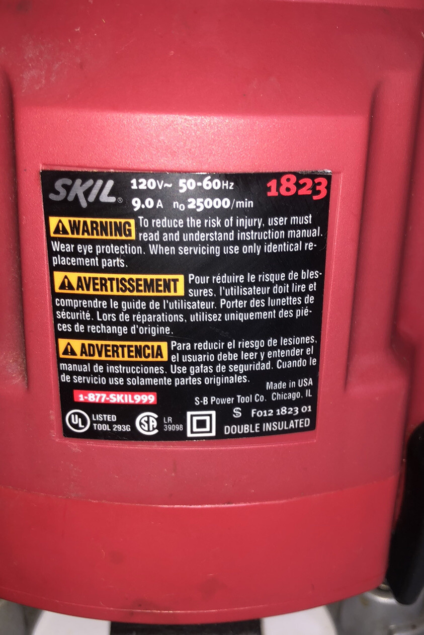 Skil 1823 8.5A 25,000 RPM 1 3/4 HP Plunge Router Pre-owned & Tested | eBay