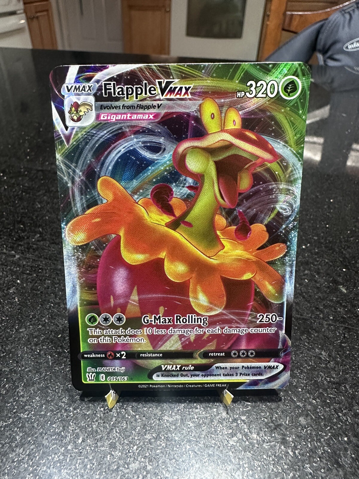 Pokemon TCG SWSH Battle Styles Flapple VMAX 019/163 Ultra Rare Pack ...
