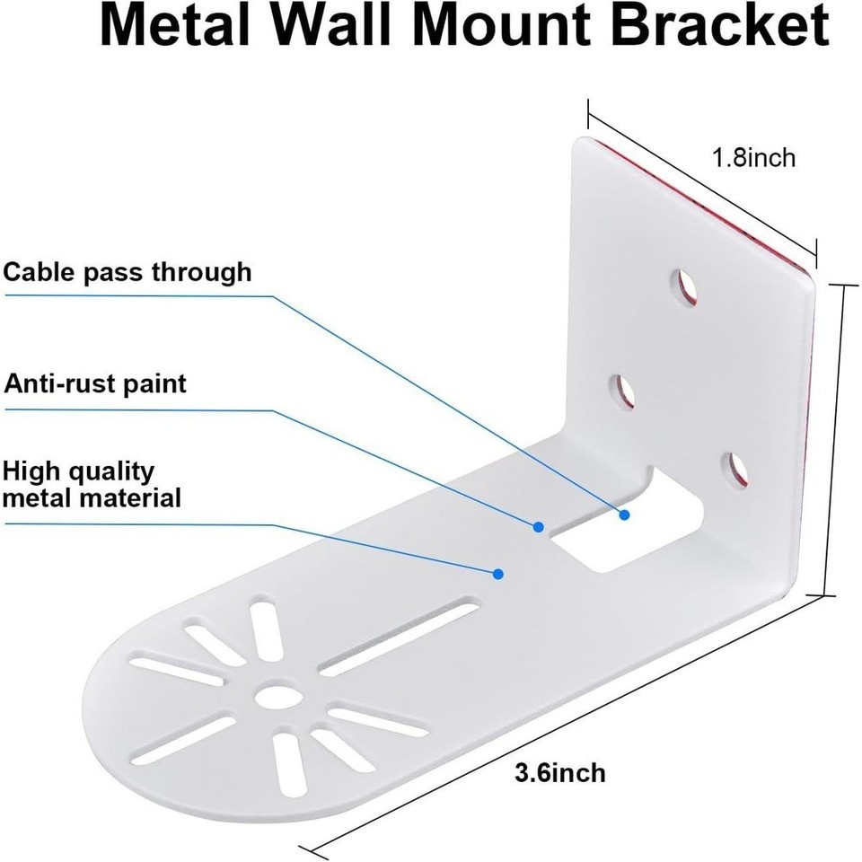 For Security Cameras Camera Mount No Drilling Installation Compact Slim ...