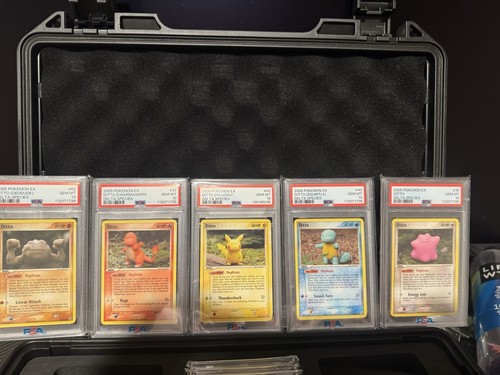 Delta Ditto Pikachu, Charmander, Squirtle, Geodude, Ditto PSA 10s ...