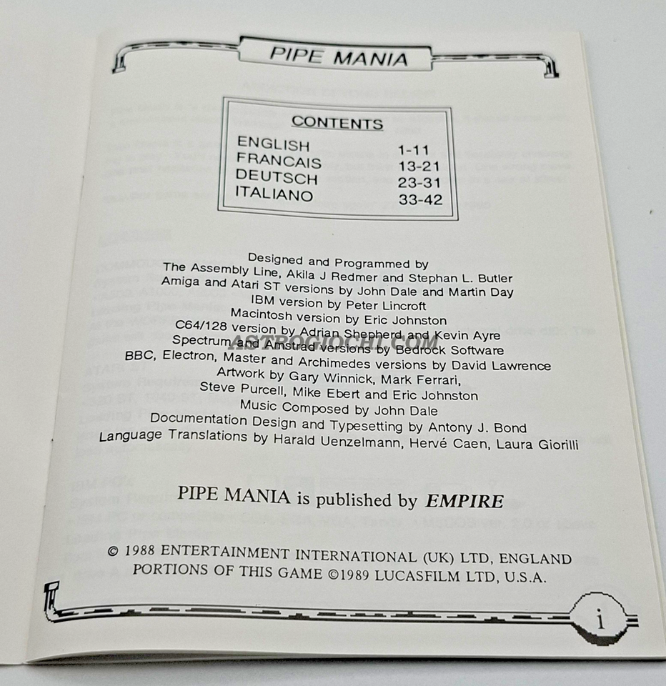 COMMODORE 64/12 CASSETTE PIPE MANIA EMPIRE VINTAGE 1988 GAME ARCADE ...